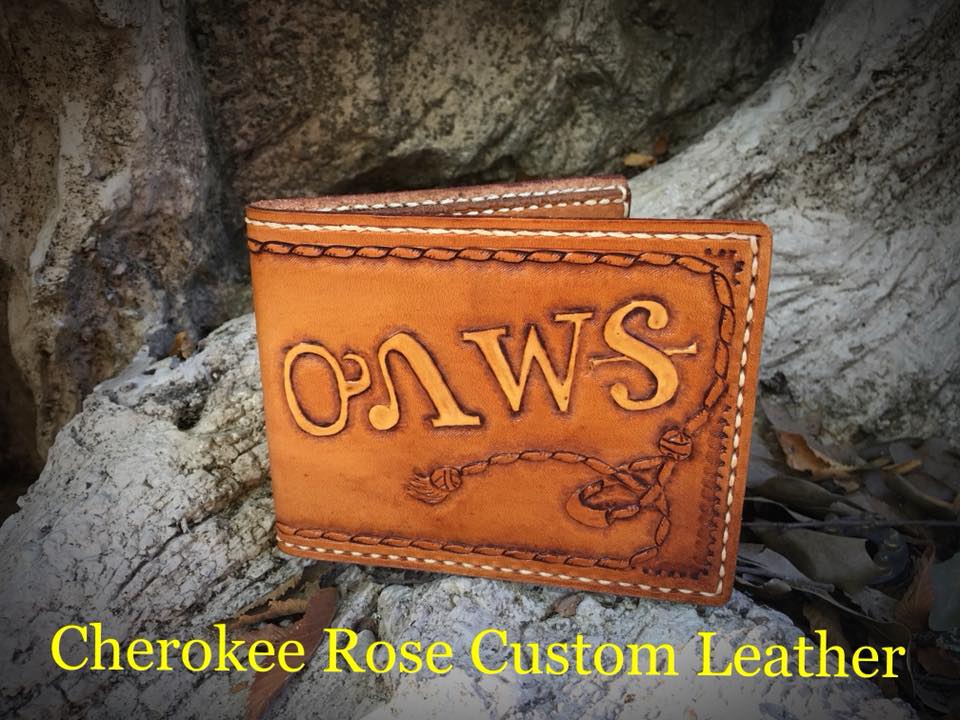 Custom Hand Carved Leather Bifold Wallet | Handmade Leather Wallet ...